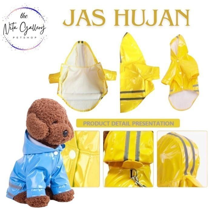 [4011] Baju Jas Hujan Anjing Kucing Dog Cat Raincoat Waterproof Anti ...