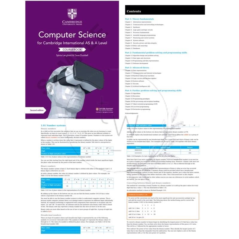 English Language / Computer Science / Physics / Chemistry / Biology for ...