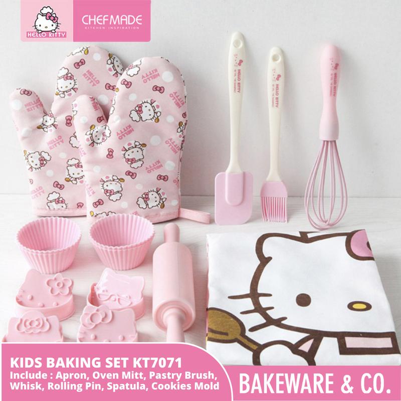 TERLENGKAP! Set Alat Baking Anak Hello Kitty Sanrio License Chefmade ...