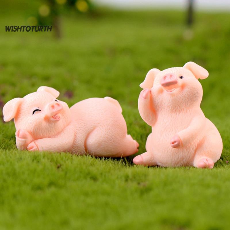 Ormen Miniatur Kartun Hewan Babi Mini Untuk Dekorasi Taman Rumah - Shop ...