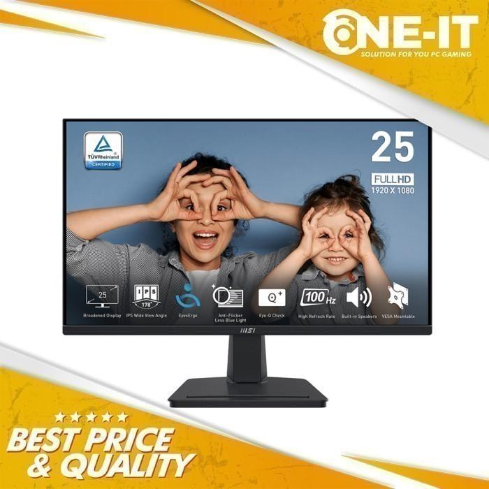 Monitor MSI PRO MP251 24.5" 1080 FHD 100Hz 1ms IPS Anti-glare - Shop ...