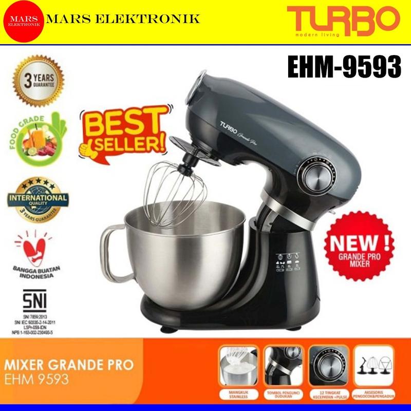 TURBO STAND MIXER GRANDE PRO / EHM-9593 / METAL GEAR / KAPASITAS - Shop ...