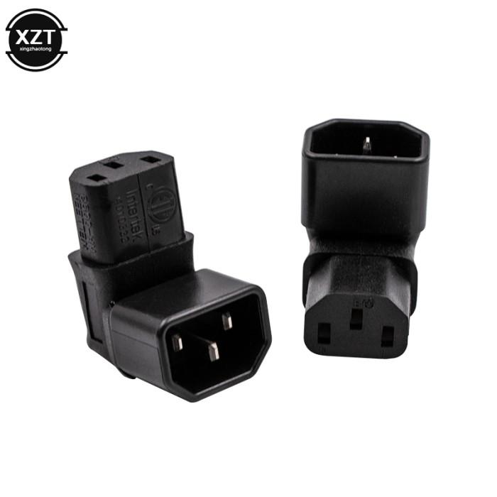 Right Angled IEC Adapter UP Angled IEC 320 C14 to C13 Adapter for lcd ...