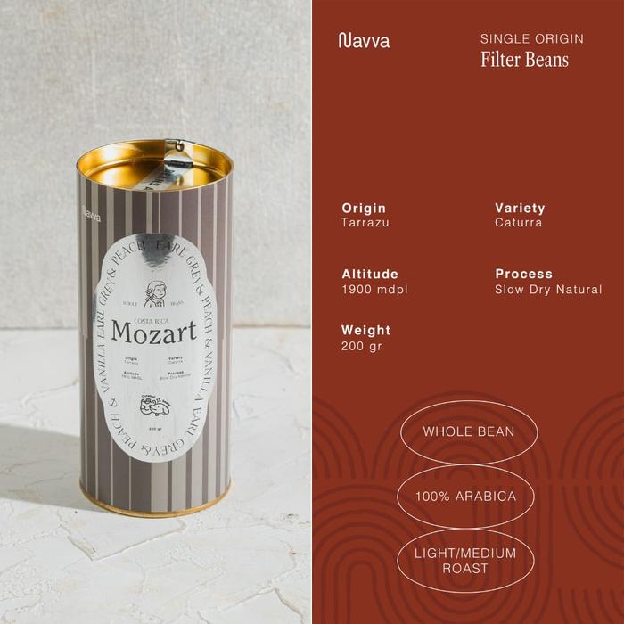 Jual 200gr Filter Beans Arabica Manual Brew Costa Rica Mozart/Biji Kopi ...