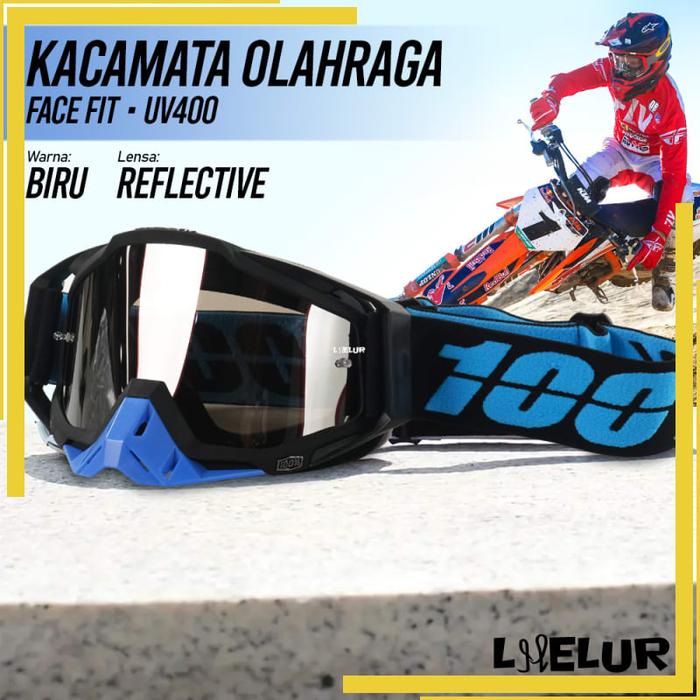 Jual Kacamata Olahraga Unisex Motocross MTB ATV Ski Goggles Face ...