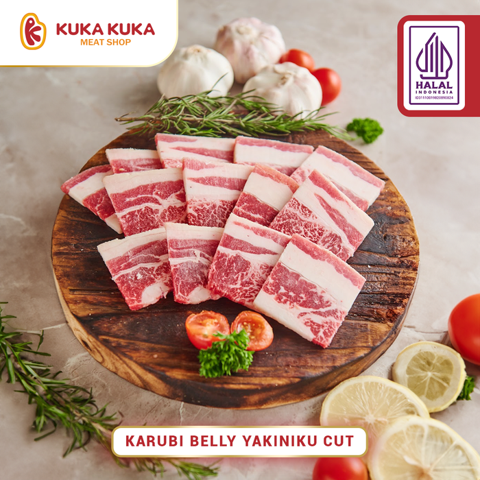 Jual Beef US Wagyu Karubi Belly Yakiniku Cut - Pack @250gr Premium ...