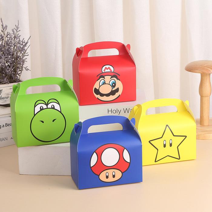 Jual GABLE BOX DUS KUE KOTAK HAMPER SNACK ROTI ULANG TAHUN SUPER MARIO ...