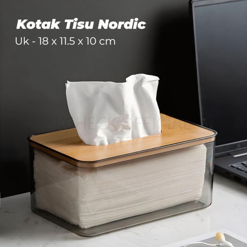 Kotak Tisu Kayu Nordic Minimalist Tissue Box Size Gray 18 x 11.5 - Shop ...