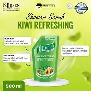 Klinsen Shower Scrub Peach Massage 500ml - Sabun Mandi Cair - Shop ...