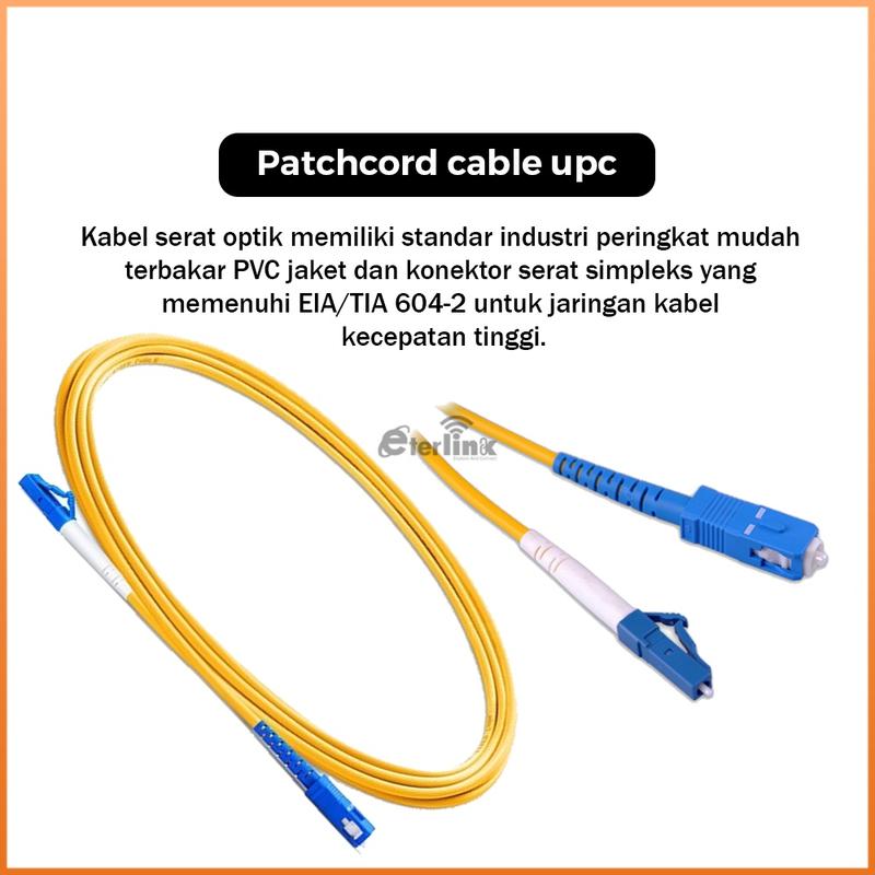 Kabel Fiber Optic Patch Cord Warna Kuning 1M 2M 3M 5M FO Mode SC-SC ...