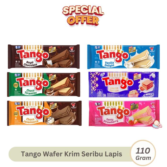 Jual Tango Wafer POUCH Renyah 110gr Waffer Lapis Krim Aneka Varian Rasa ...