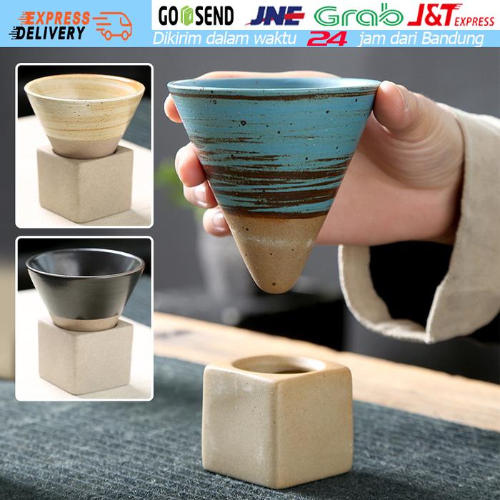 Jual Gelas Mug Kopi Latte Keramik Kerucut Japanese Tea Coffee Cup ...