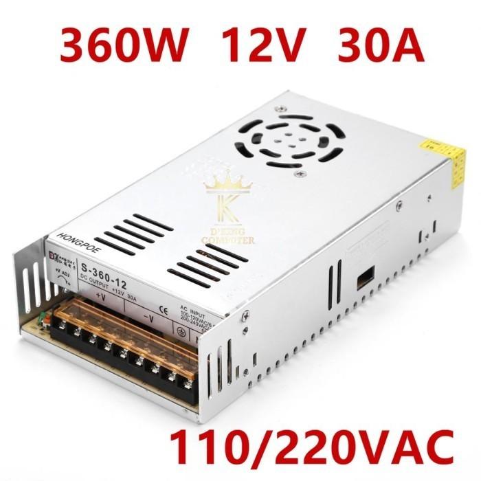 Power Supply 12v 30A Jaring Trafo DC 12 v 30 A Adaptor PSU 220v - Shop ...