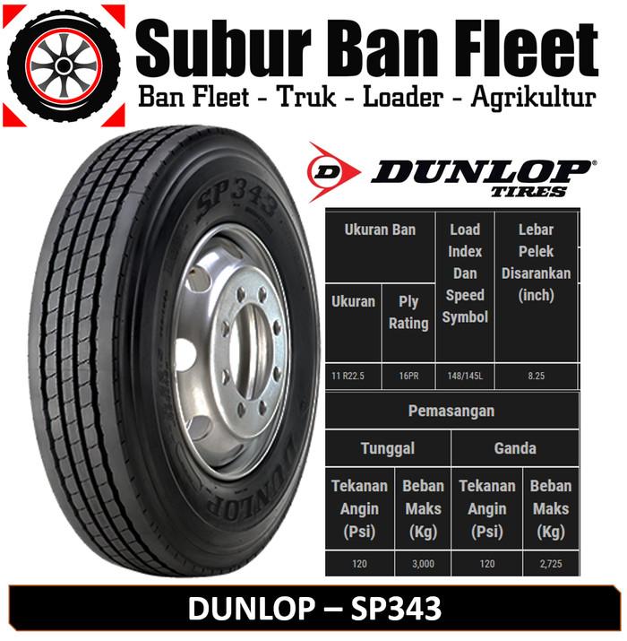 Jual BAN DUNLOP SP343 Ukuran 11R 22,5/16 RADIAL TRUCK & BUS - Kota ...
