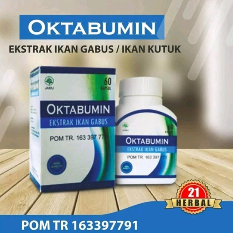 Oktabumin 60 kapsul | Kapsul Albumin Ekstrak Ikan Gabus Kutuk ( Izin ...