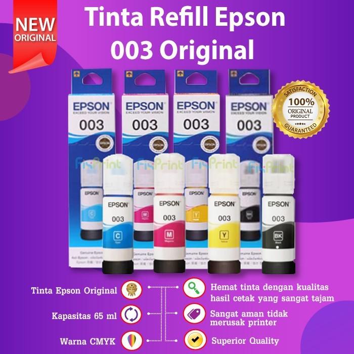 Jual Tinta Original Epson 003 C13T00V399 Ink Printer L11050 L3210 L3250 ...