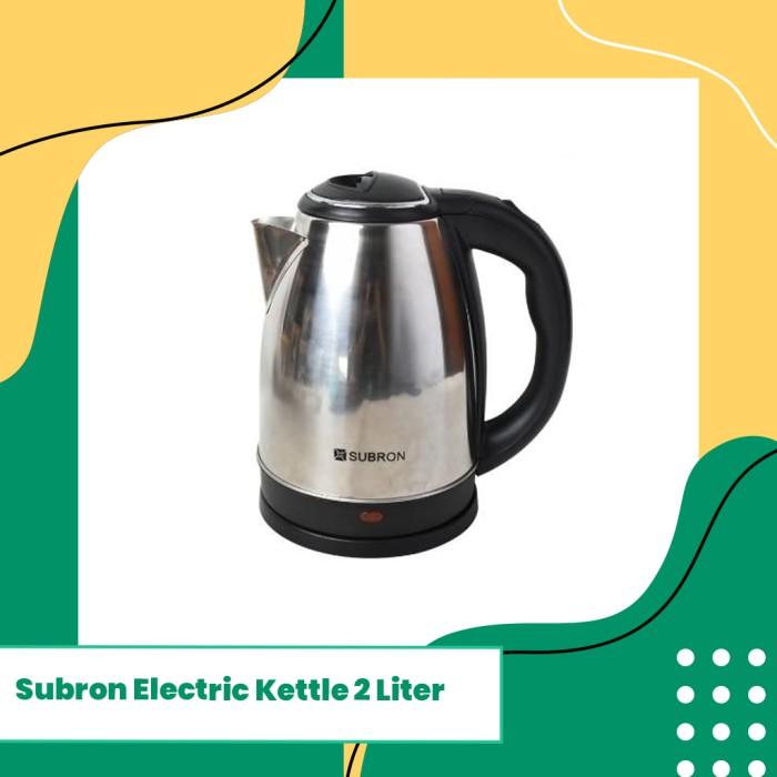 Subron Electric Kettle Teko Listrik 2Liter Silver - Shop | Tokopedia