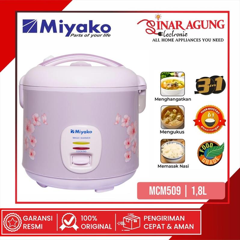 MIYAKO RICE COOKER / MAGIC COM MCM 509 / MCM509 (1,8 LITER) - Shop ...