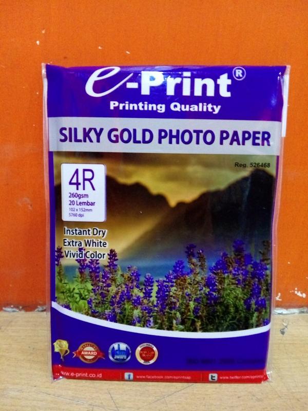 Kertas Foto Silky Photo Paper 4R 260 GSM - Shop | Tokopedia
