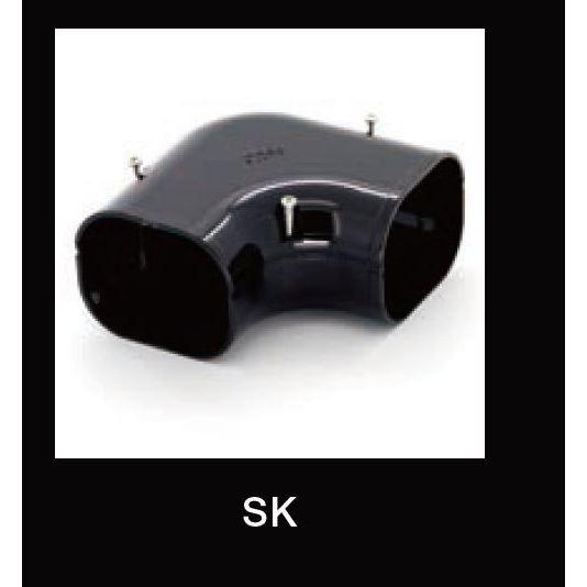 Jual SLIMDUCT INABA DENKO SK 77 BLACK PELINDUNG PIPA AC MODERN ELBOW ...