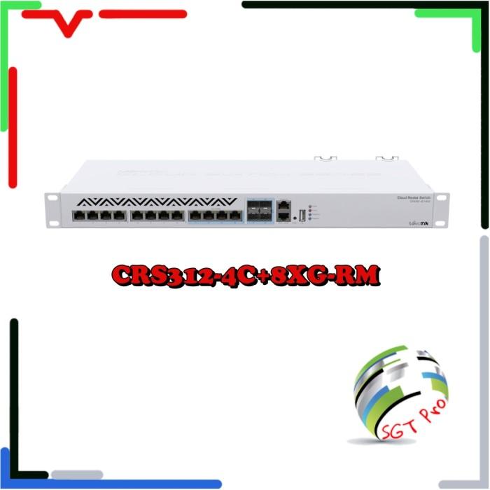 Jual Mikrotik CRS312-4C+8XG-RM Cloud Router Switch 10G Port Switch ...