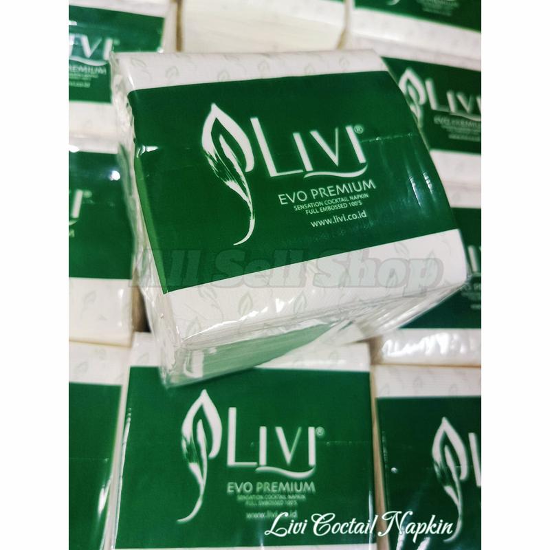 Tisu Tissue Makan Livi Evo Premium Cocktail Napkin 100 Sheets 2 Ply ...