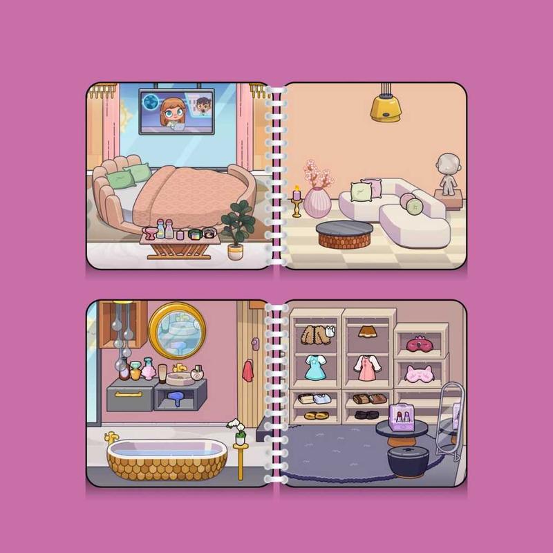 Paper Doll House Avatar World Mainan Anak Bongkar Pasang Avatar World ...