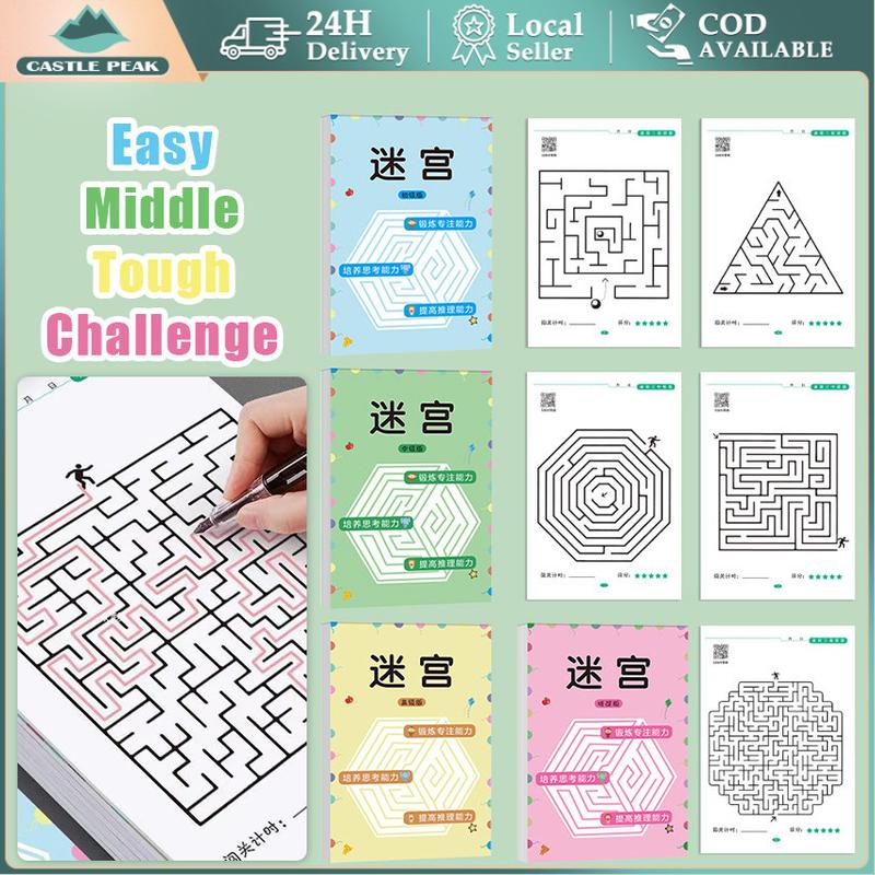 Anak Bermain Maze Labirin Game Permainan Mencari Jalan Jejak - Shop ...
