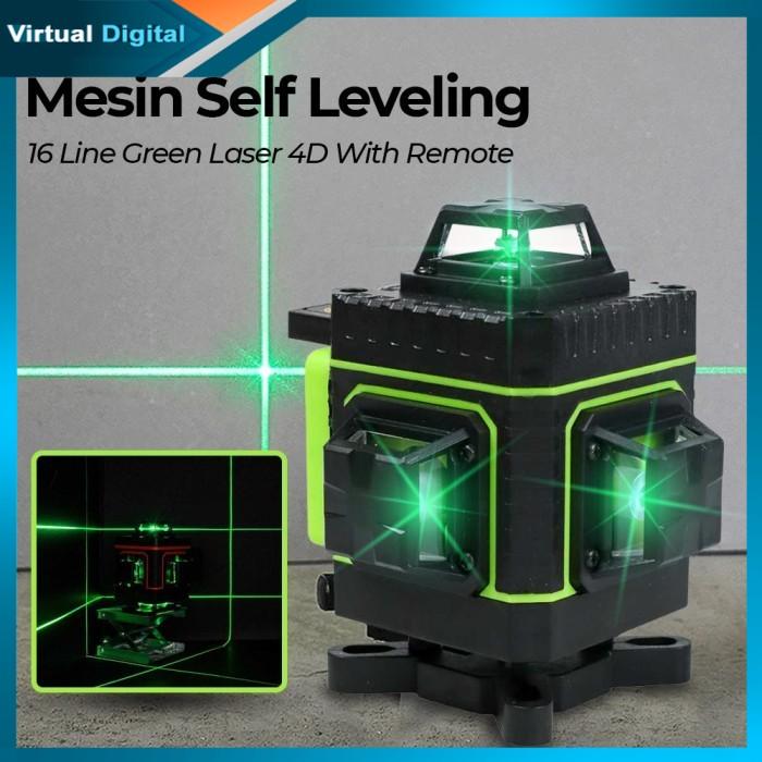 Jual Alat Ukur Laser level Self Leveling Laser 4D 16 Line with Remote ...