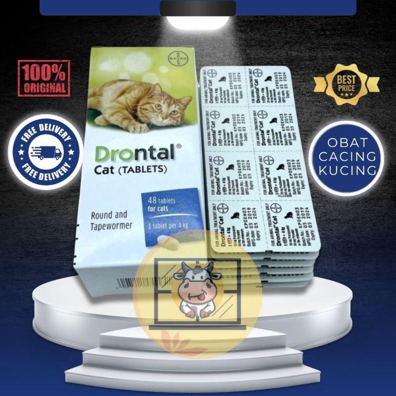 DRONTAL CAT 1 TABLET - Mencegah Cacing Kucing Dewas dan Anak - Shop | Tokopedia