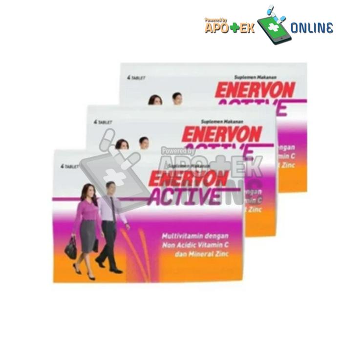ENERVON ACTIVE 1 STRIP 4 TABLET - Shop | Tokopedia