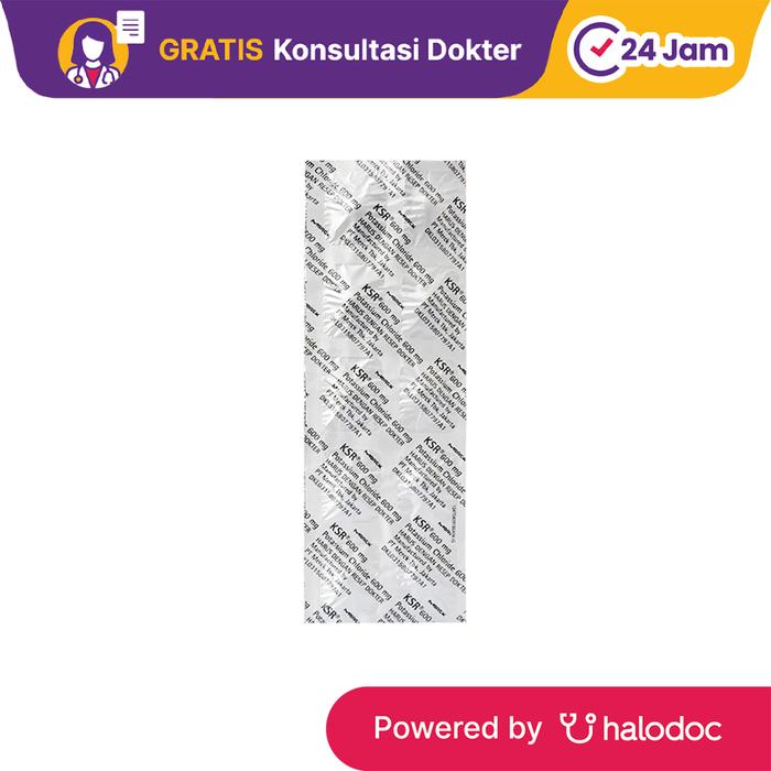 Jual KSR 600 mg 10 Tablet - Suplemen Kalium - Halodoc - Kota Bekasi ...