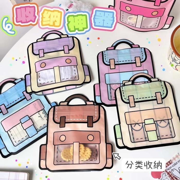 Jual PLASTIK ZIPLOCK STANDING POUCH KEMASAN CANDY COOKIES PERMEN ...