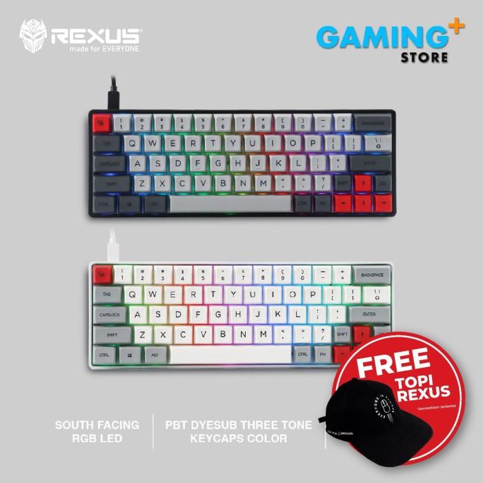 Promo Rexus Keyboard Gaming Mechanical M64 Classic - Putih, Yellow ...