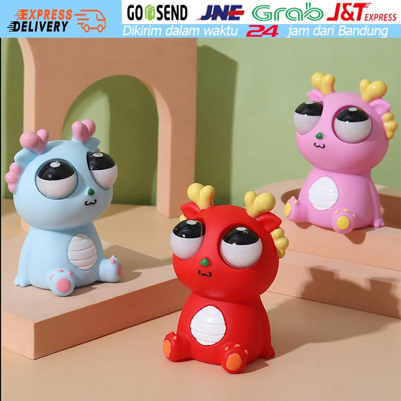 Pop Eye Dragon Popping Mata Squishy Funny Fidget Toys Mainan Remas Mata ...