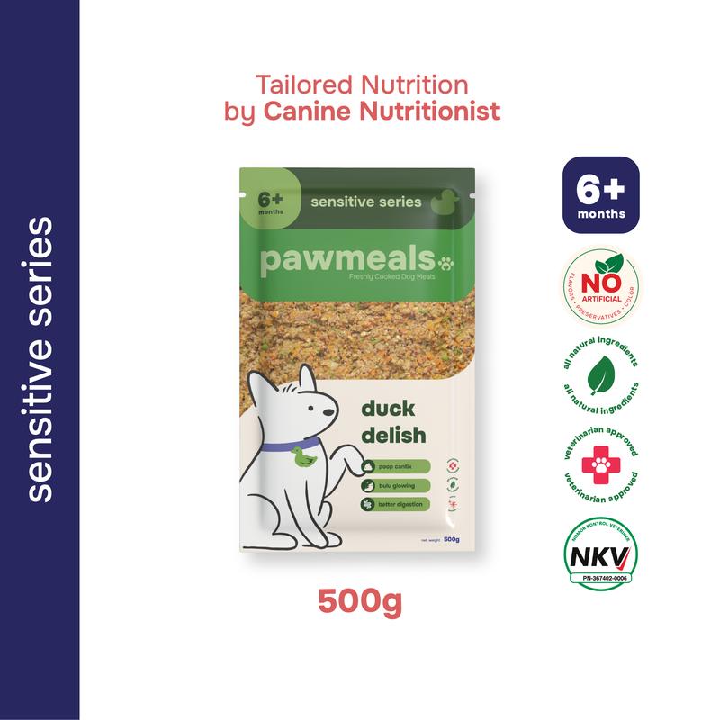 Pawmeals 500 GR - DUCK DELISH - Cooked Dog Food - Shop | Tokopedia