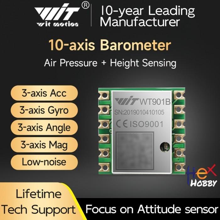 Promo WitMotion Sensor Module WT901B AHRS MPU9250 10-Axis Accelerometer ...
