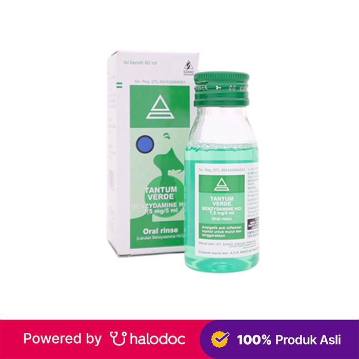 Jual Tantum Verde Solution 60 ml - Obat Kumur Antiseptik - Halodoc ...