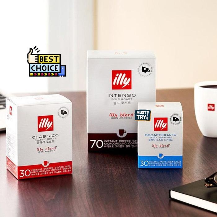 Jual illy Instant Coffee Stick Classico & Intenso Kopi Instan 1 Box Isi ...