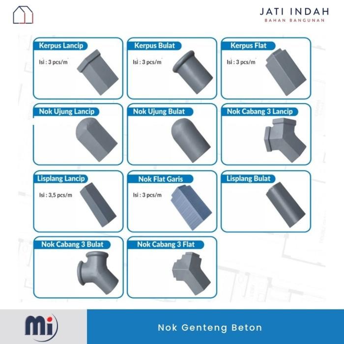 Jual Aksesoris Nok Genteng Beton MI / Kerpus - Kerpus Lancip - Kab ...