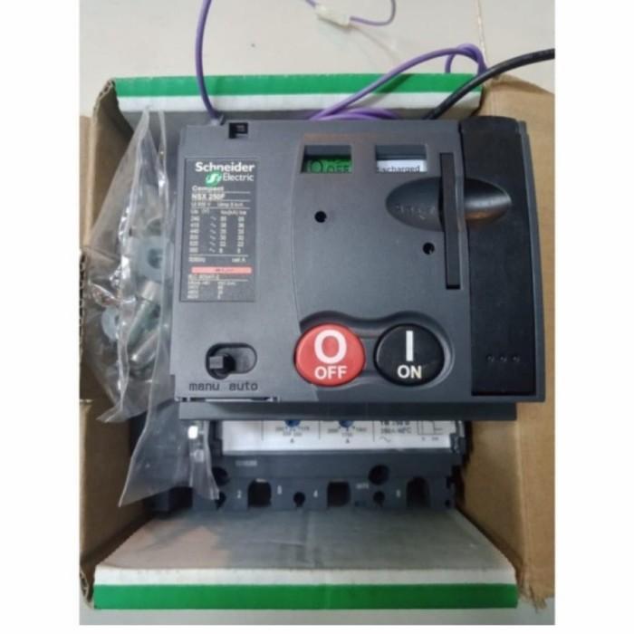 Jual MCCB SCHNEIDER NSX 250N 250A 3P KOMPLIT MOTORIZED BREAKER NSX 3P ...