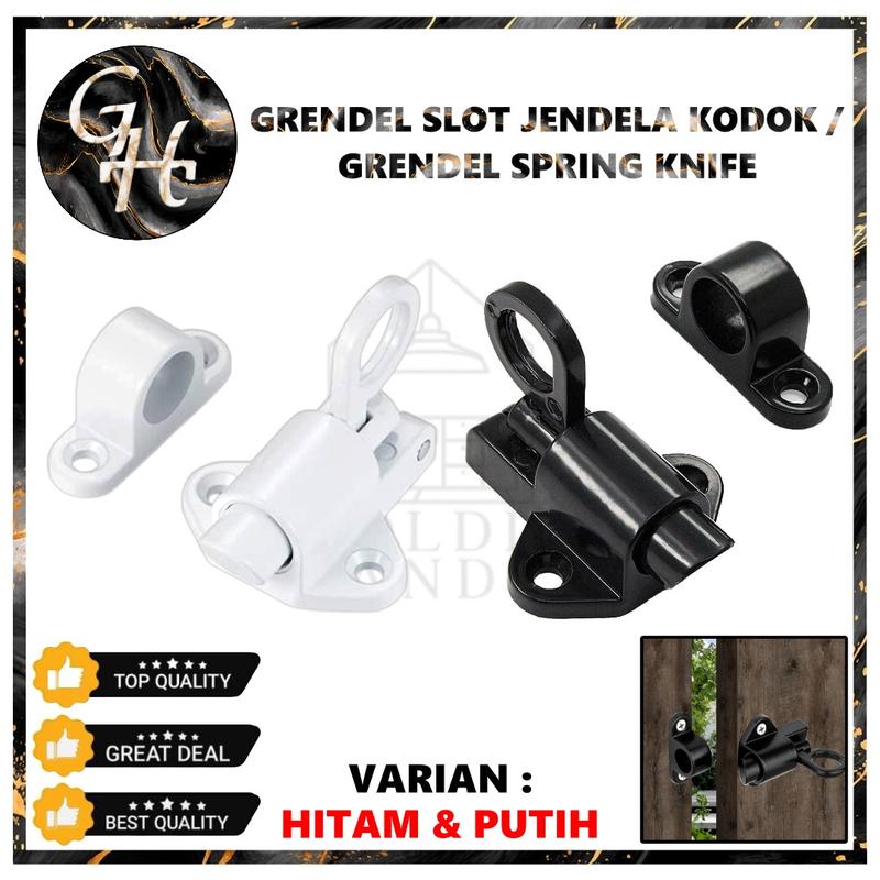 Grendel Spring Knife Knip Aluminium Grendel Slot Jendela Bulat - Shop ...
