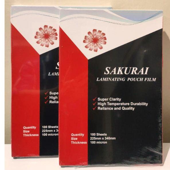 Jual Plastik Laminating SAKURAI Folio per pack - F4 - Jakarta Barat ...