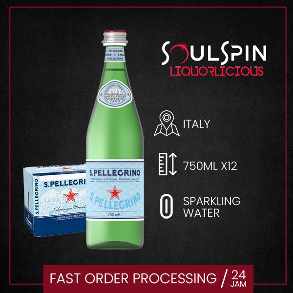 Promo San Pellegrino Sparkling Mineral Water 750ml [ Dus isi 12 Botol ...