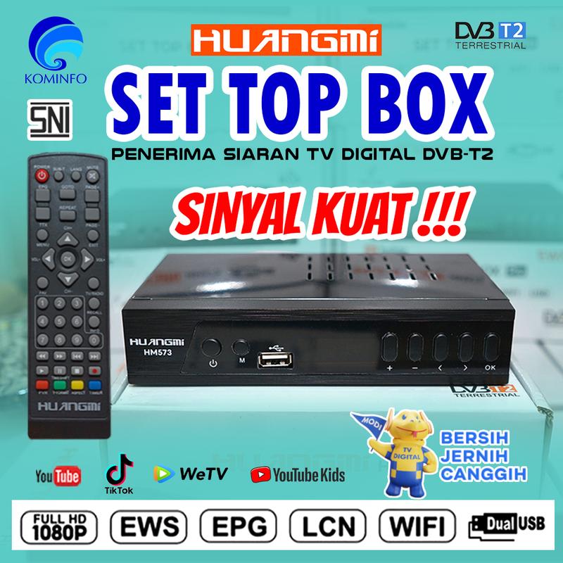 SET TOP BOX HUANGMI MH573 /STB BERGARANSI Penerima Siaran TV digital ...