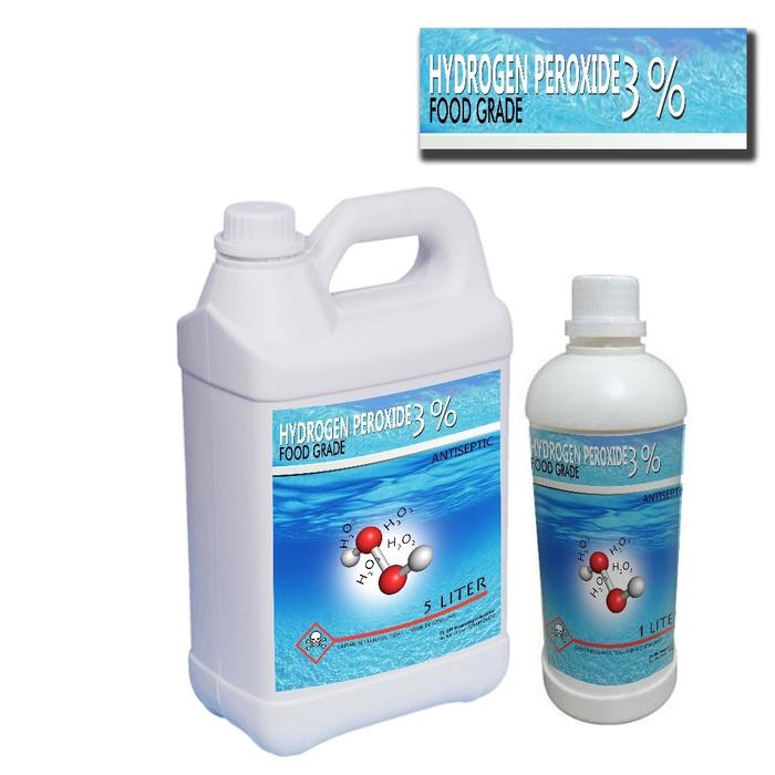 Promo hydrogen peroksida h2o2 3% 1 liter dan 5 liter disinfektan ...