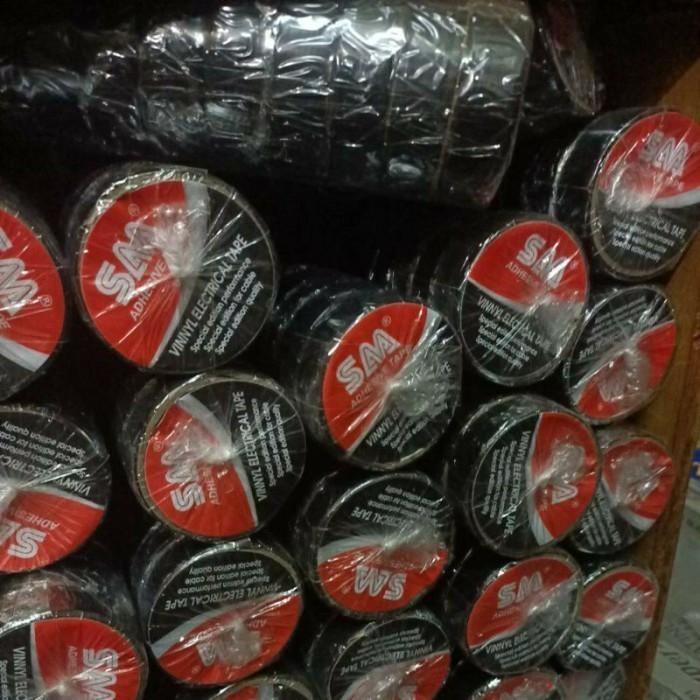 Isolasi Selotip Lakban Hitam Listrik PVC Electrical Tape Goldtape ...