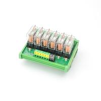 Jual 16A 6 Channels PNP NPN NO NC Interface DIN Rail Mount Relay Module ...