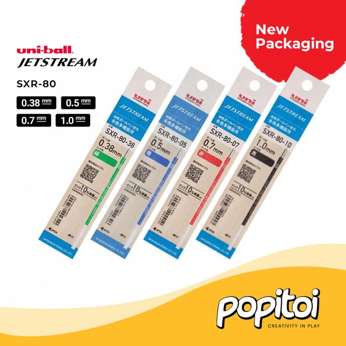 Jual UNI BALL JETSTREAM SXR-80 REFILL 0.38 0.5 0.7 1.0 MM UNIBALL ISI ...