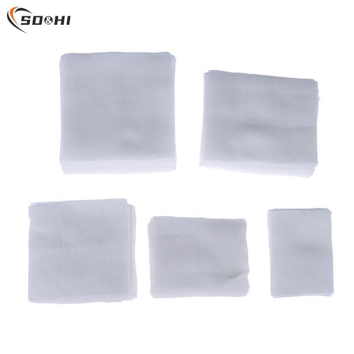 Jual 10pcs Gauze Pad Non Woven Cotton Wound Care Sterile Supplies ...
